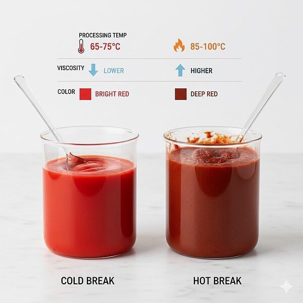 ซอสมะเขือเทศ Cold Break | สเปค กระบวนการ และราคา